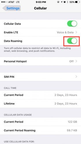 What Are Cellular and Data Roaming On iPhone? On or Off?