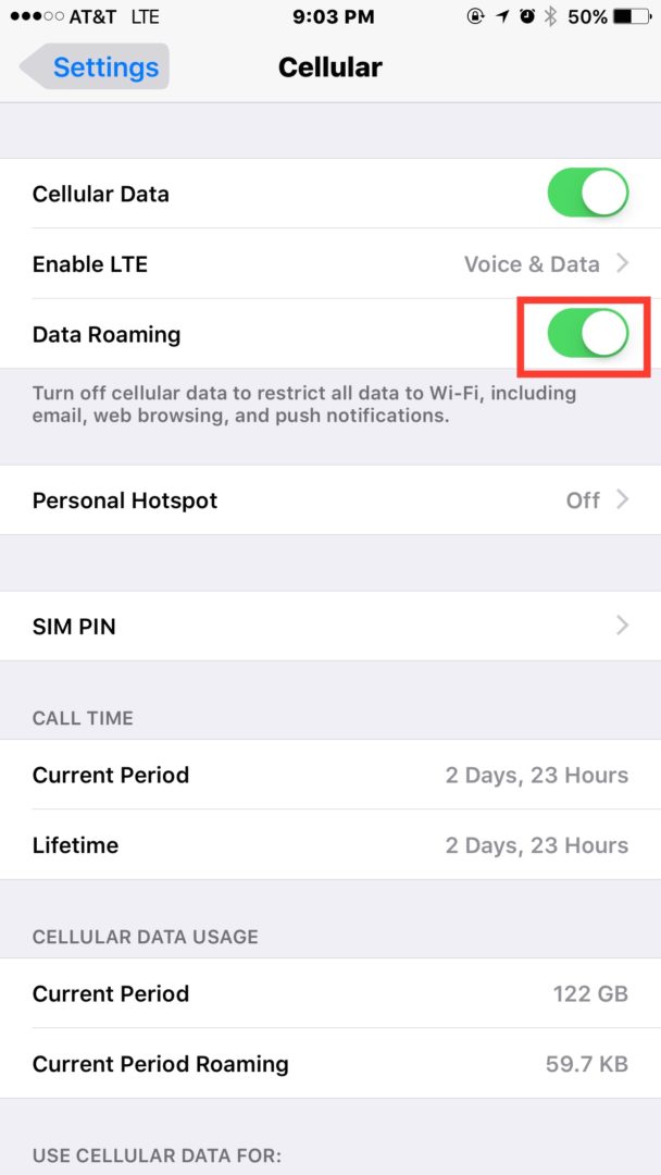 What Are Cellular and Data Roaming On iPhone? On or Off?