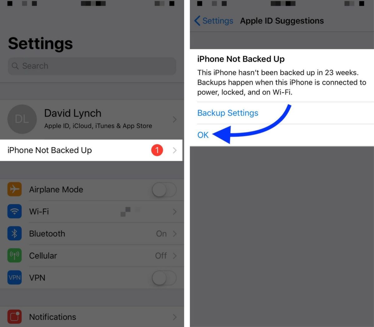 "iPhone Not Backed Up" Message: What It Means & How To Remove It!