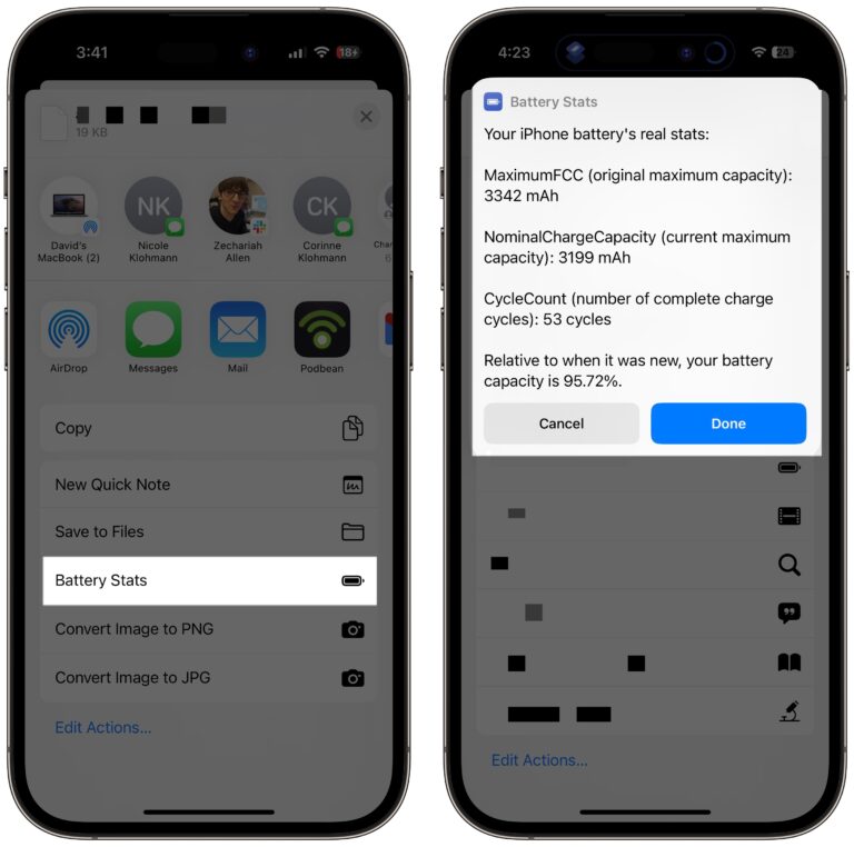 Shortcut: Check Your iPhone's Battery Cycle Count! [Works In 2023!]
